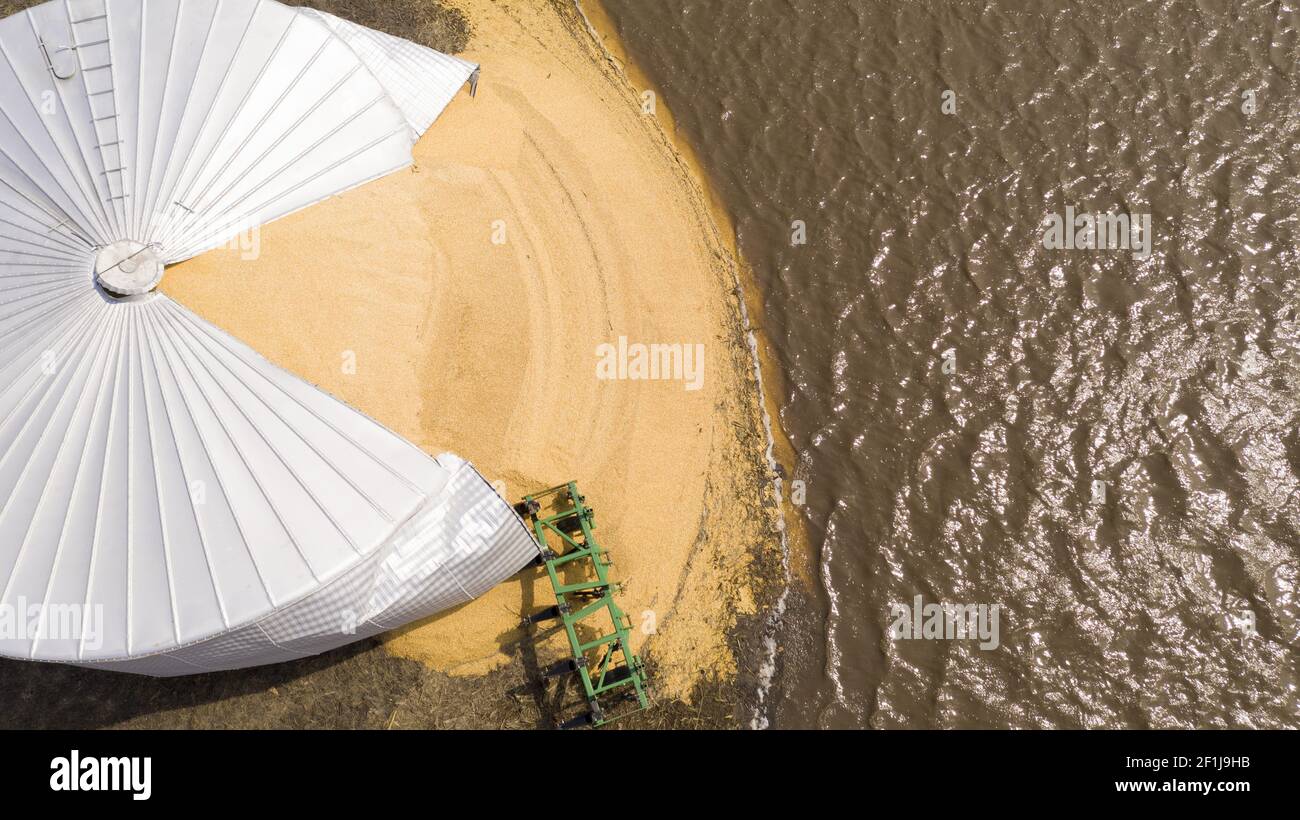 Iowa Farm Silo Burst By Midwest Flooding Disaster March 2019 Stock ...