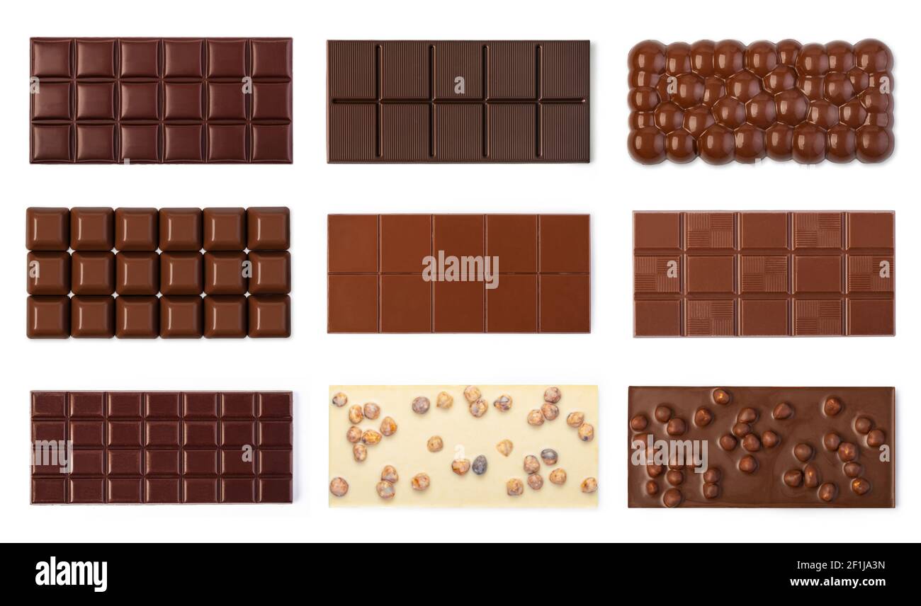 Top view pieces chocolate hi-res stock photography and images - Alamy