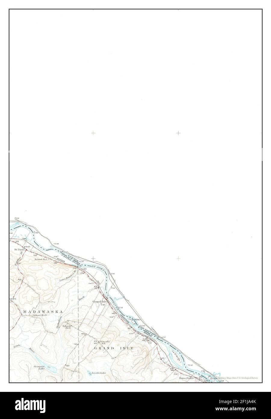 Grand Isle, Maine, map 1938, 1:62500, United States of America by ...
