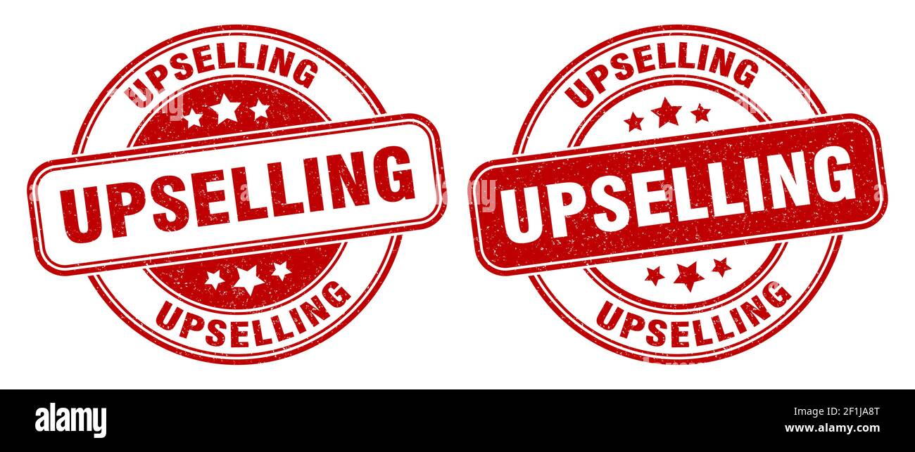 upselling stamp. upselling sign. round grunge label Stock Vector Image ...
