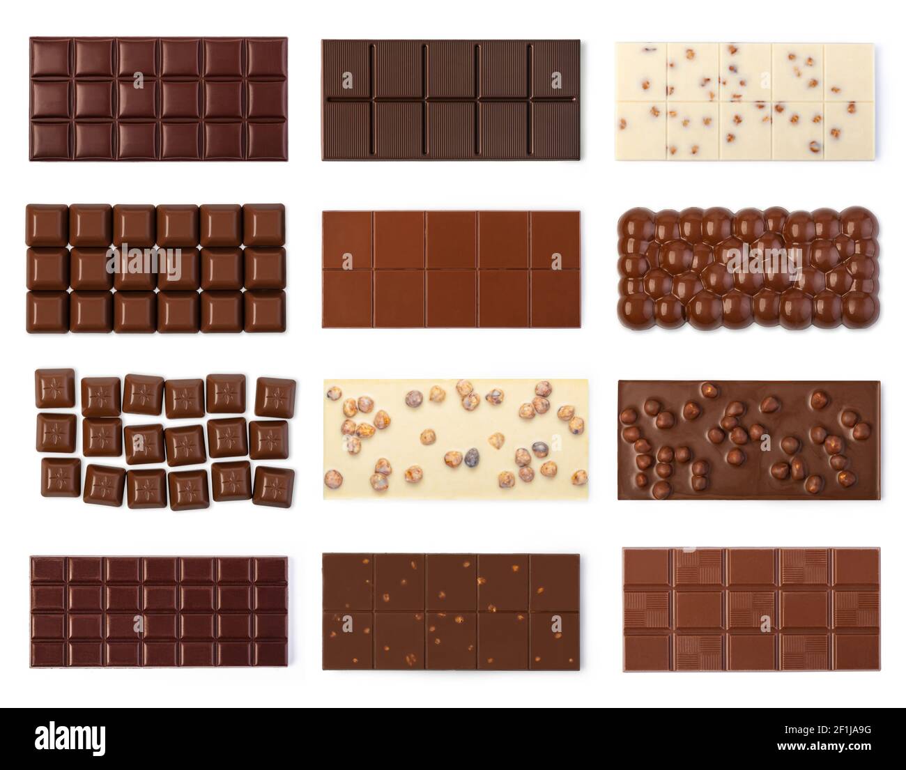 Hazelnut white chocolate pieces hi-res stock photography and images - Alamy