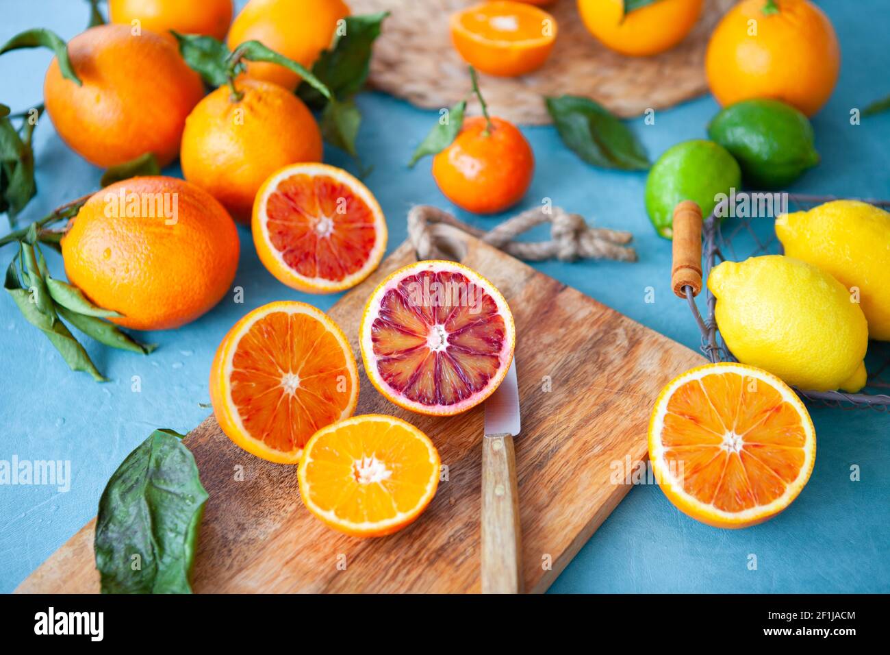 Fresh colorful citrus fruits Stock Photo - Alamy