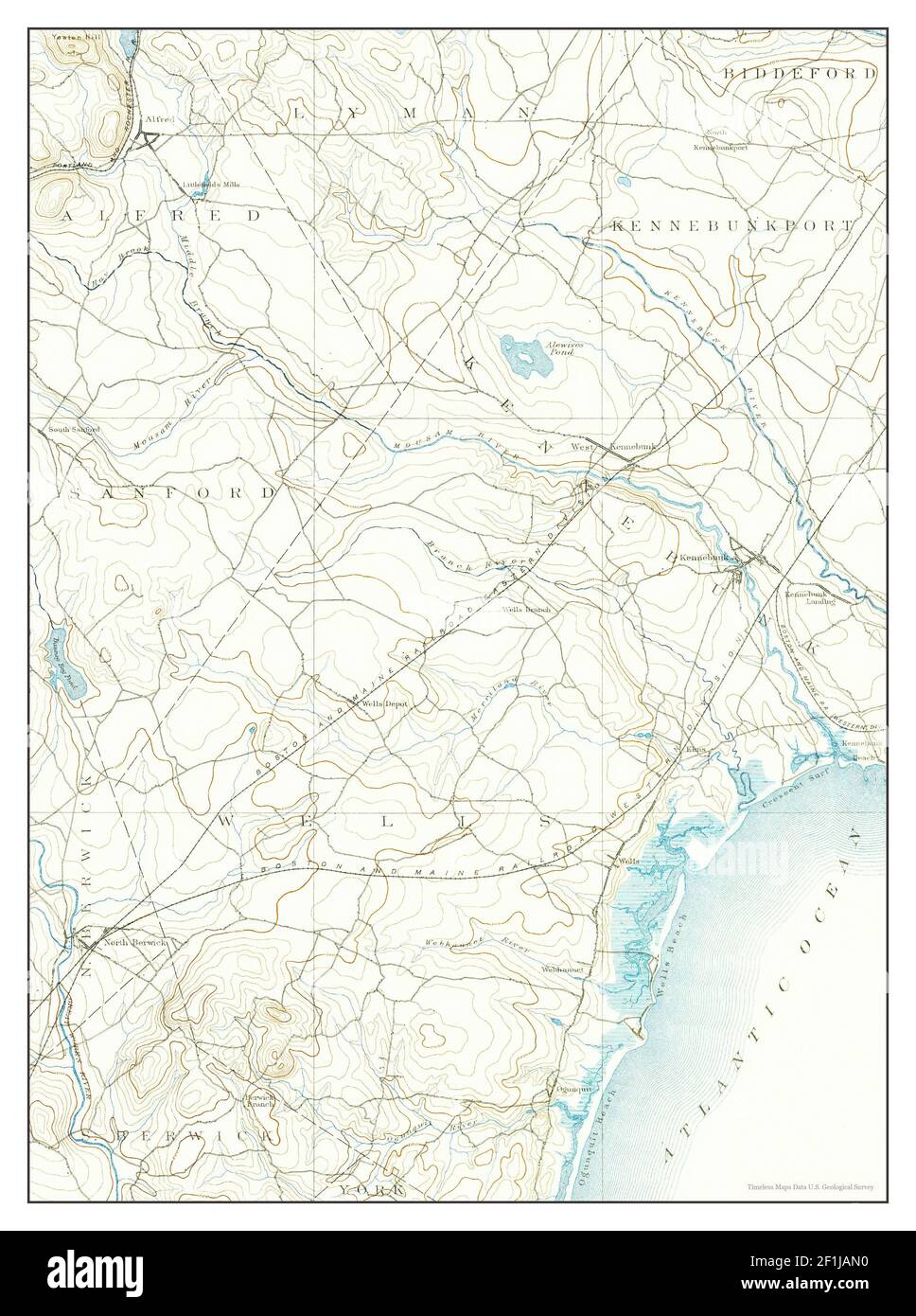 Map of kennebunk hi-res stock photography and images - Alamy
