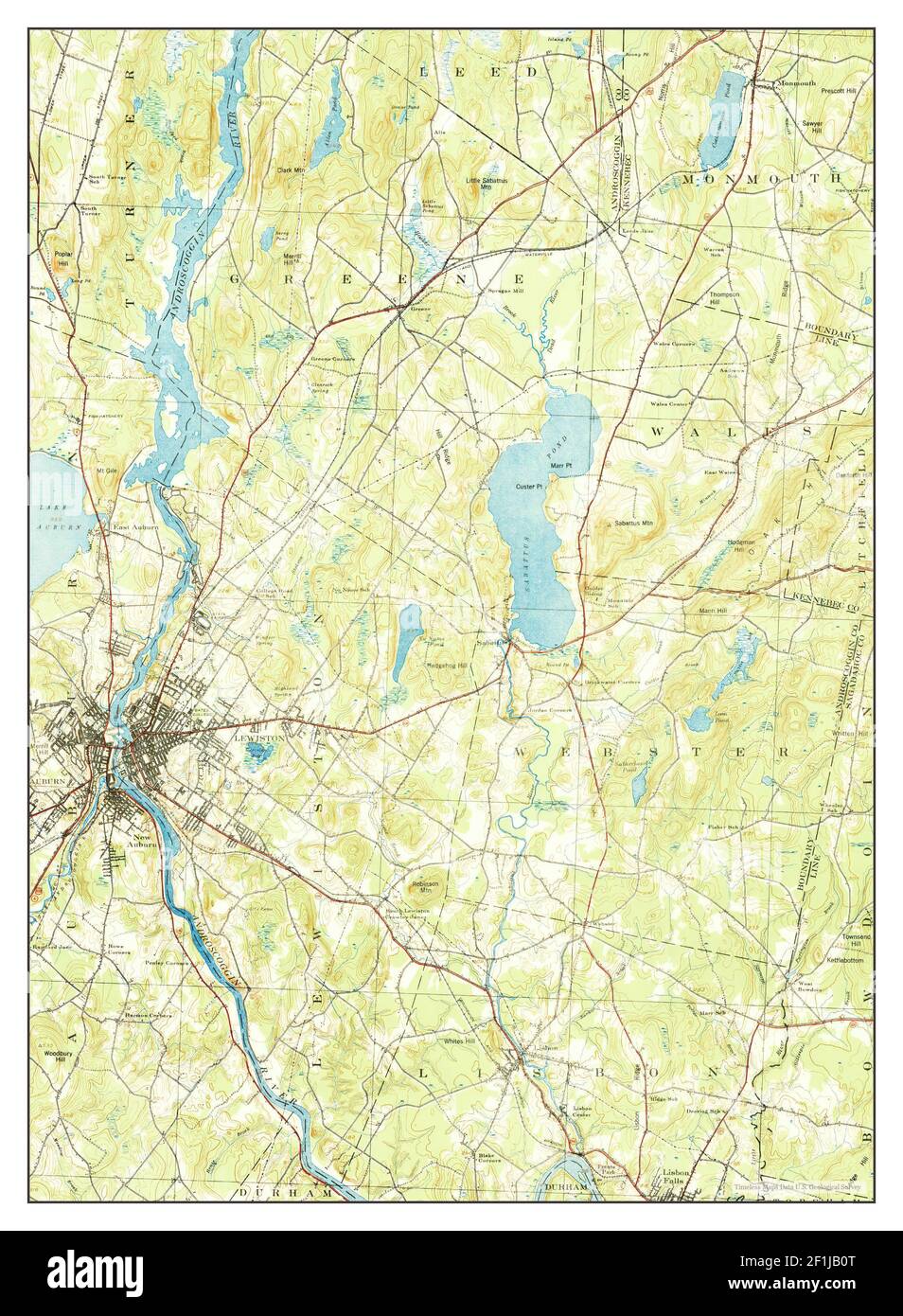 Map Of Lewiston Cut Out Stock Images & Pictures - Alamy