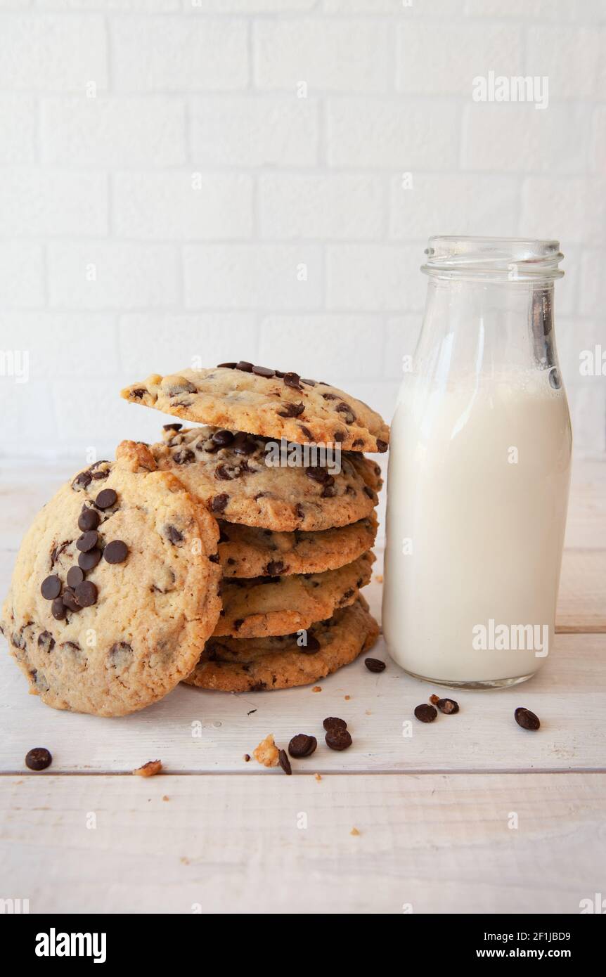 Biscuits with chocolate Stock Photo - Alamy