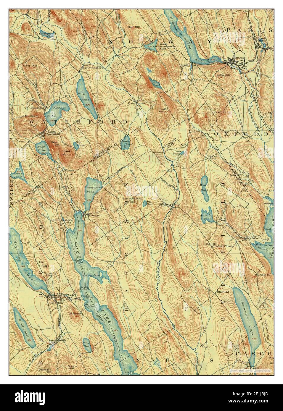 Norway, Maine, map 1896, 1:62500, United States of America by Timeless ...