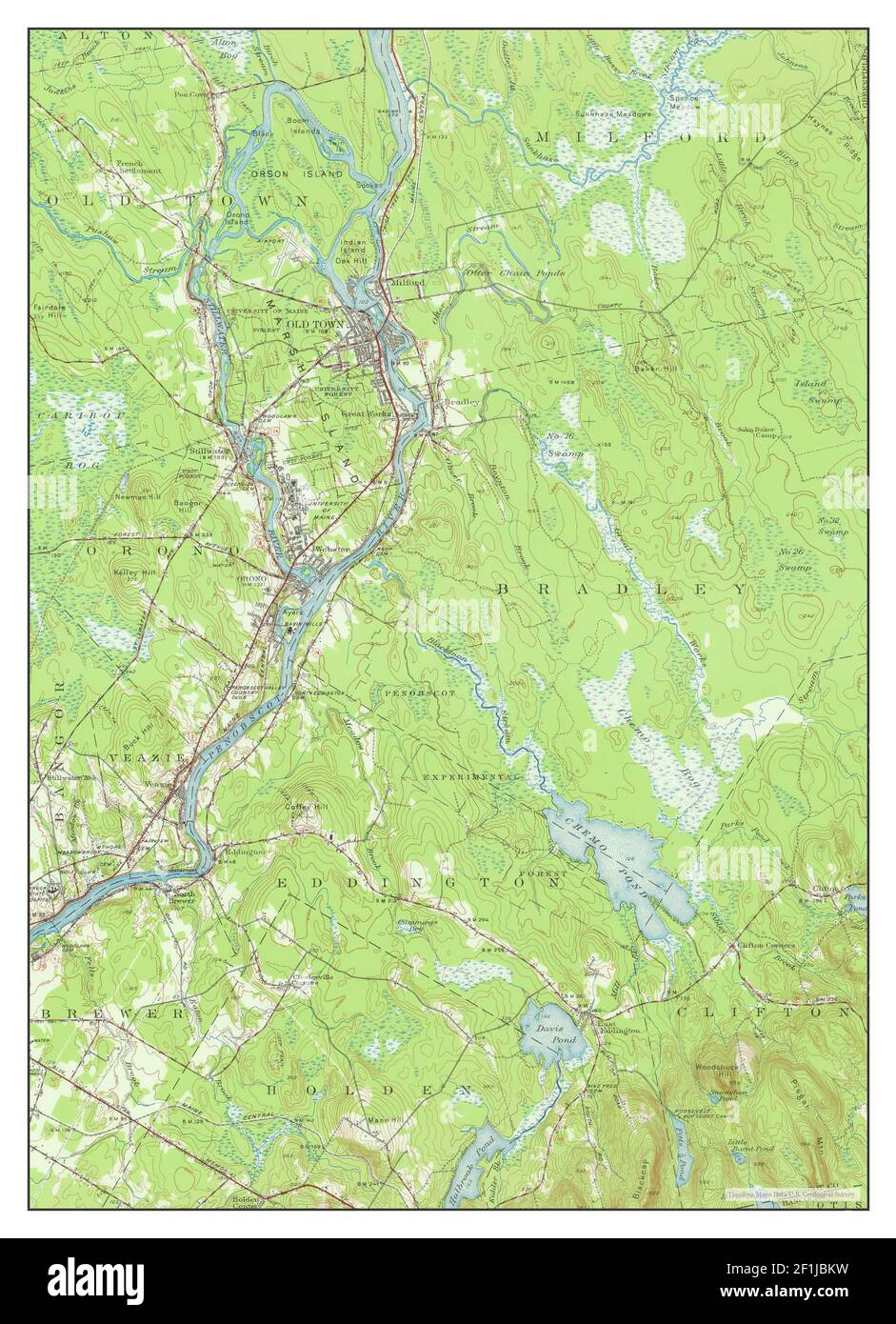 Orono Maine Map