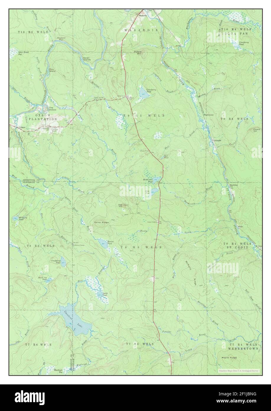 Map of oxbow hi-res stock photography and images - Alamy