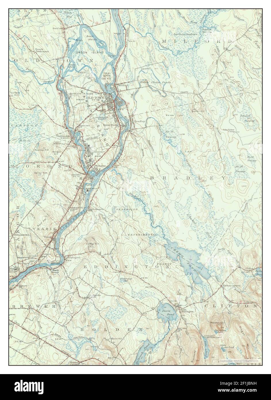 Orono Maine Map