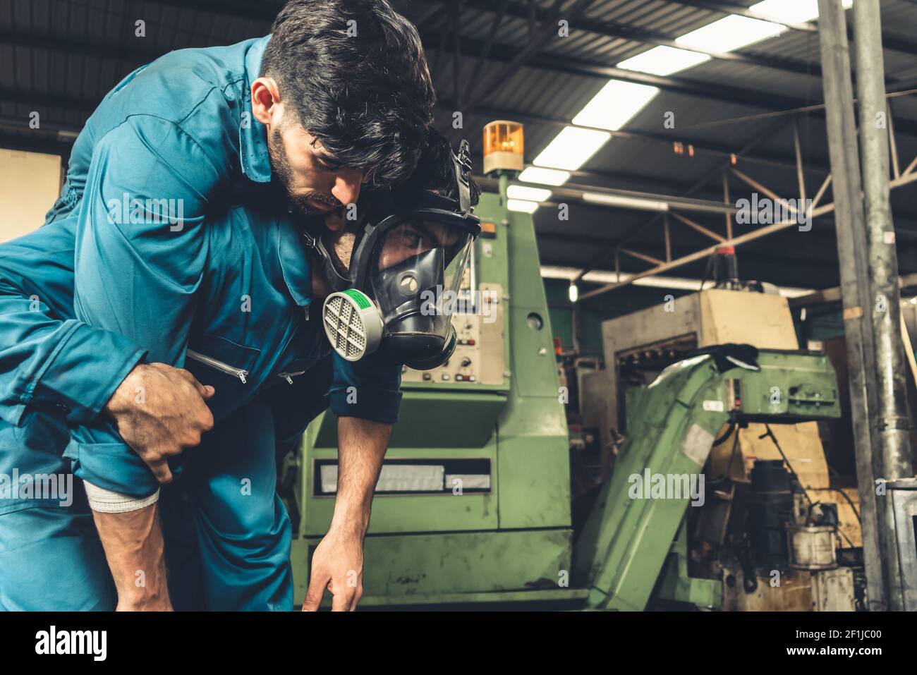 Skillful factory worker rescue his teammate out of poisonous gas ...