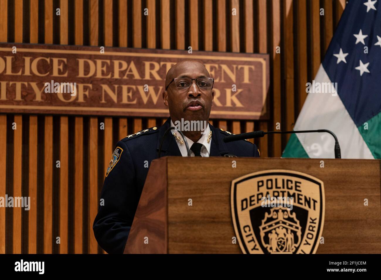 New York, NY - March 8, 2021: Chief of Detectives Rodney Harrison ...