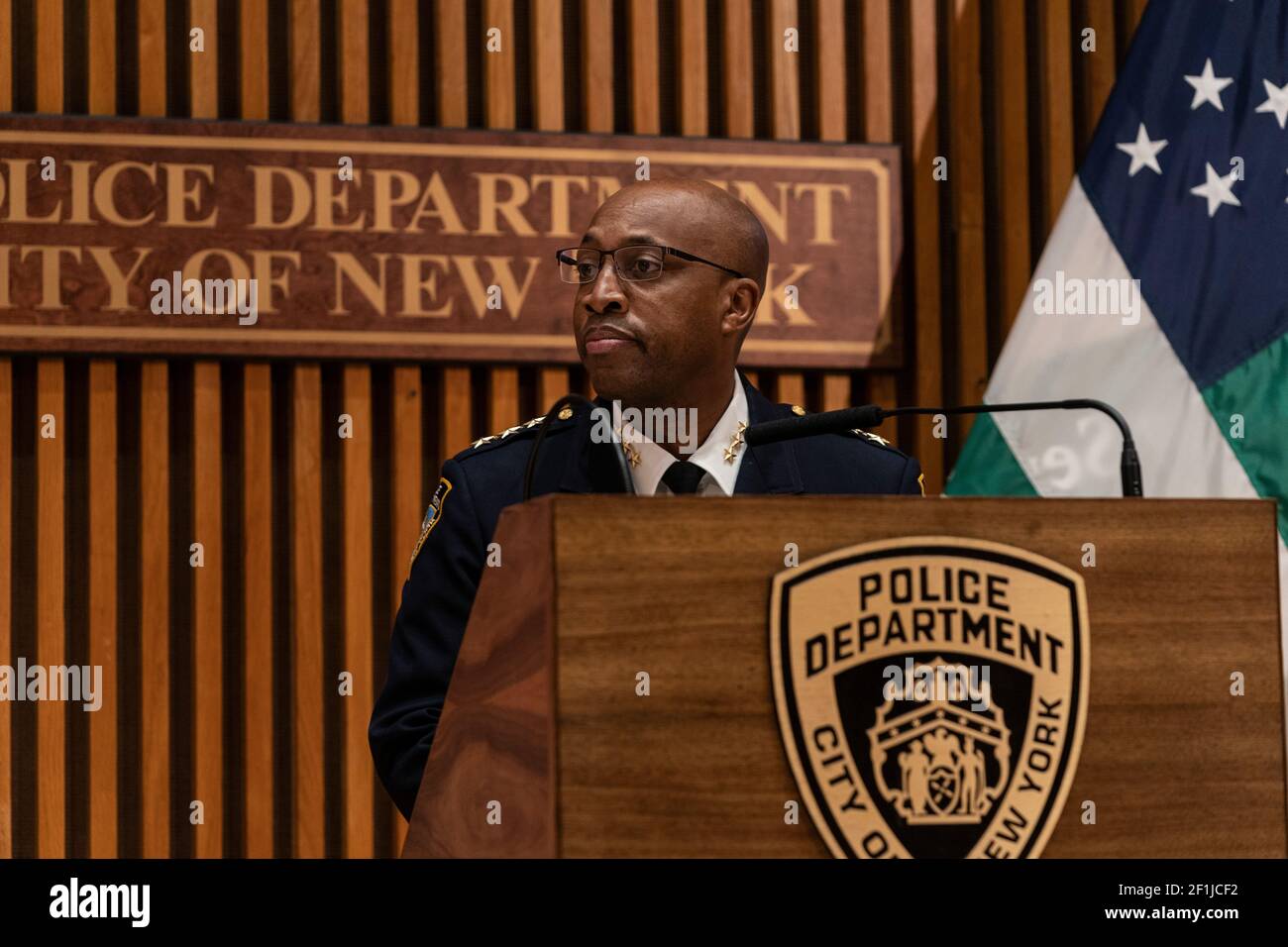 New York, NY - March 8, 2021: Chief of Detectives Rodney Harrison ...