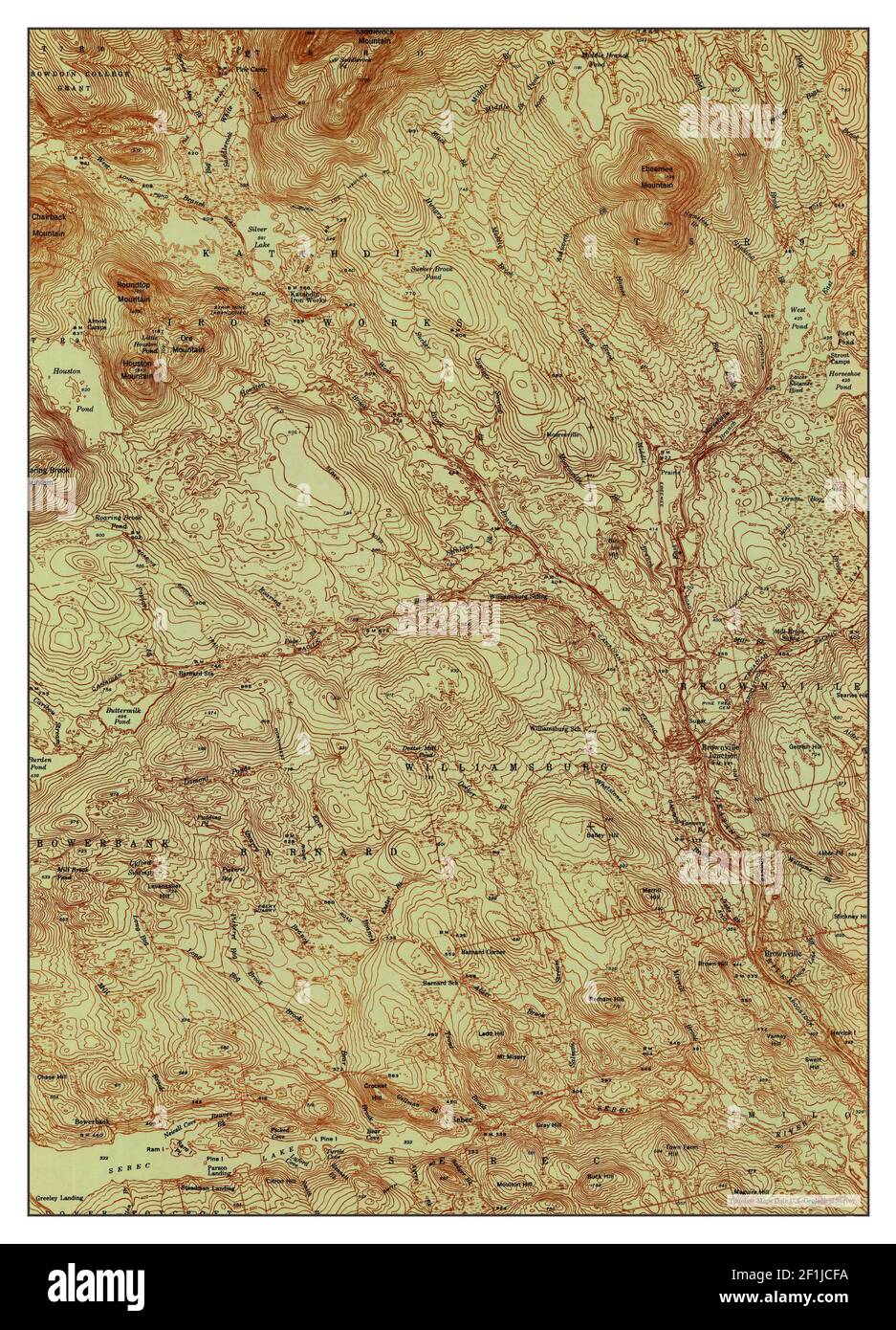 Sebec, Maine, map 1940, 1:48000, United States of America by Timeless ...