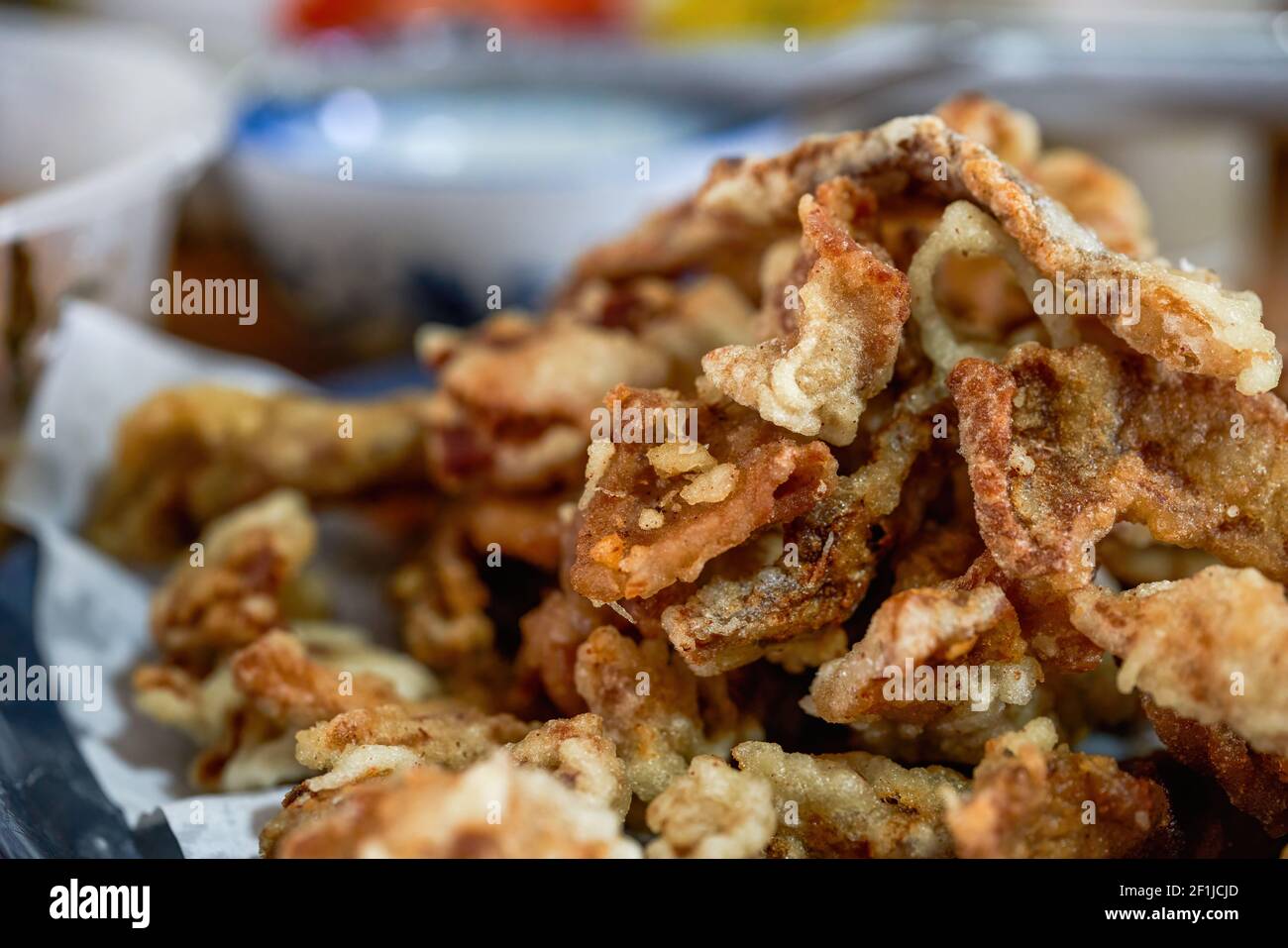 A delicious Chinese dish fried crispy pork Stock Photo - Alamy