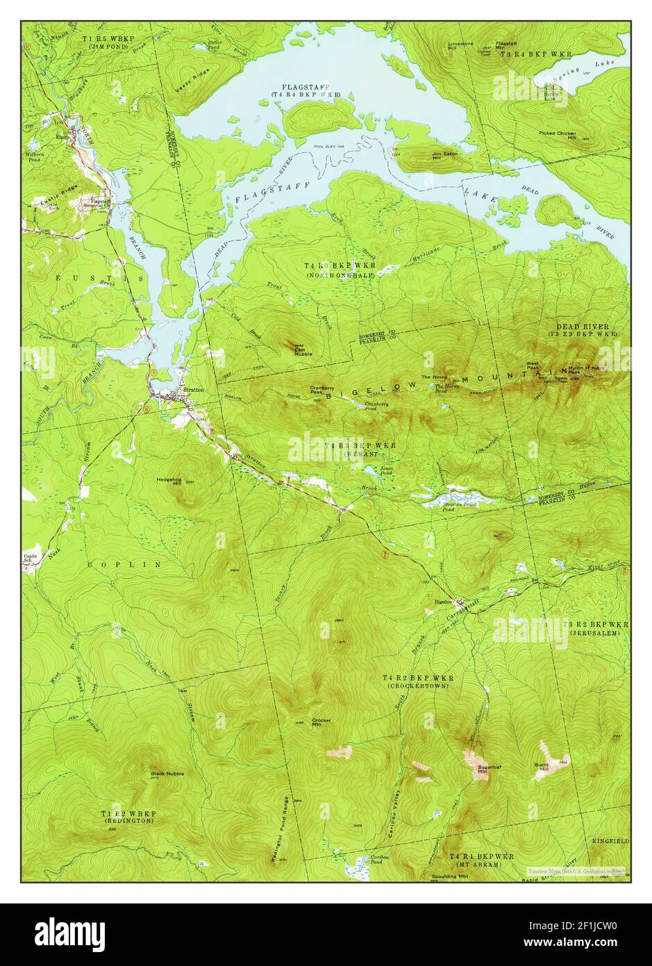 Stratton, Maine, map 1956, 1:62500, United States of America by ...