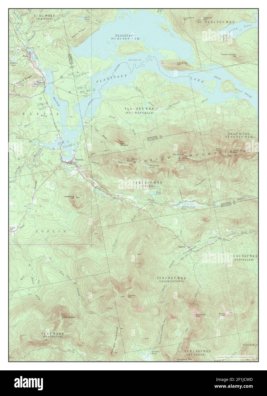Stratton, Maine, map 1956, 1:62500, United States of America by ...