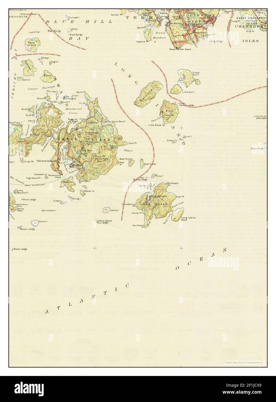 Map of swans island Cut Out Stock Images & Pictures - Alamy