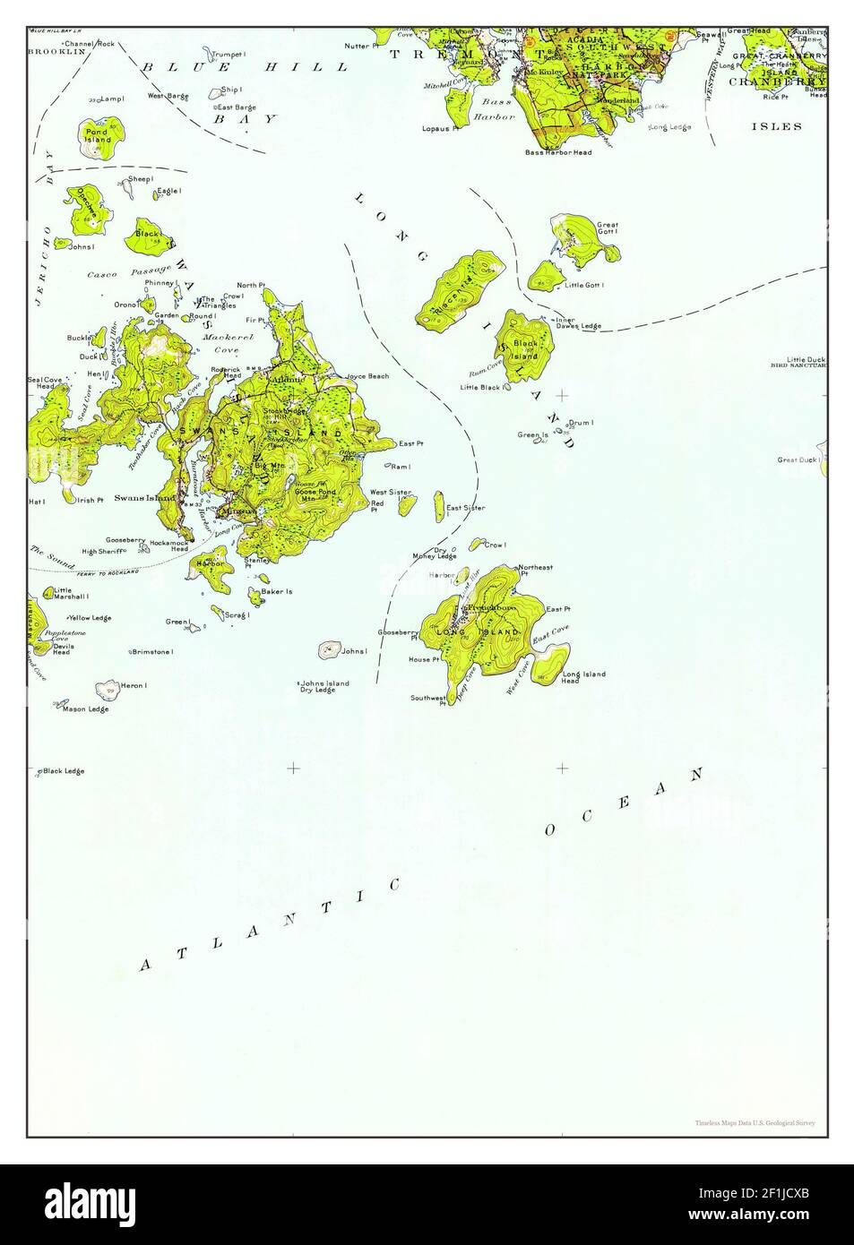 Map of swans island Cut Out Stock Images & Pictures - Alamy