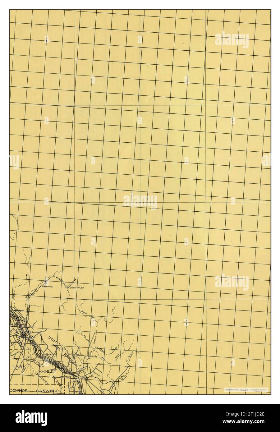 Van buren maine map hi-res stock photography and images - Alamy