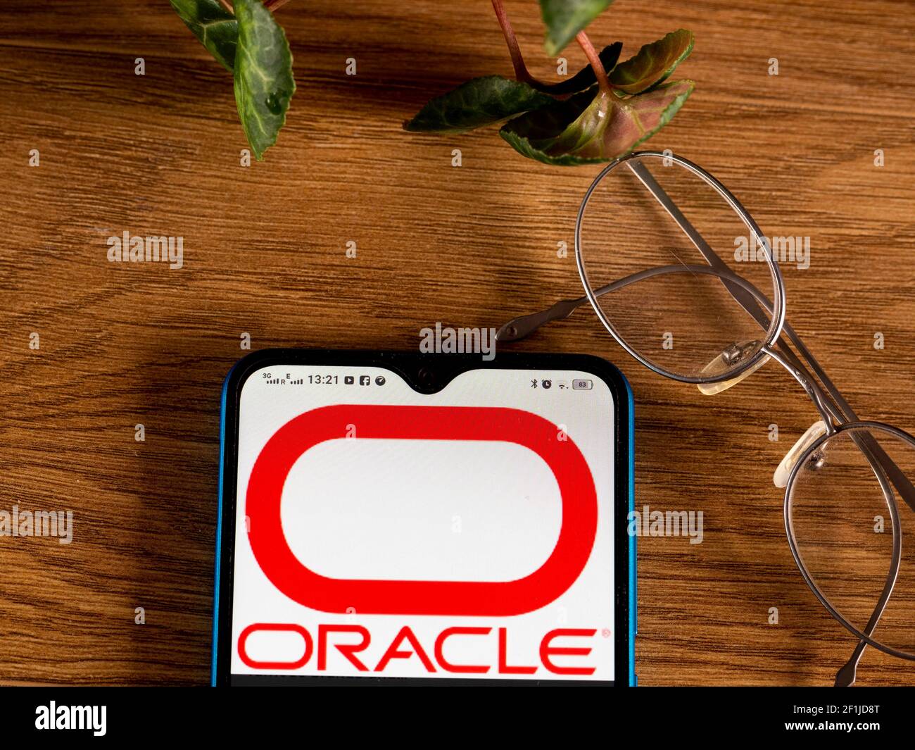 Ukraine. 6th Mar, 2021. In this photo illustration an Oracle ...