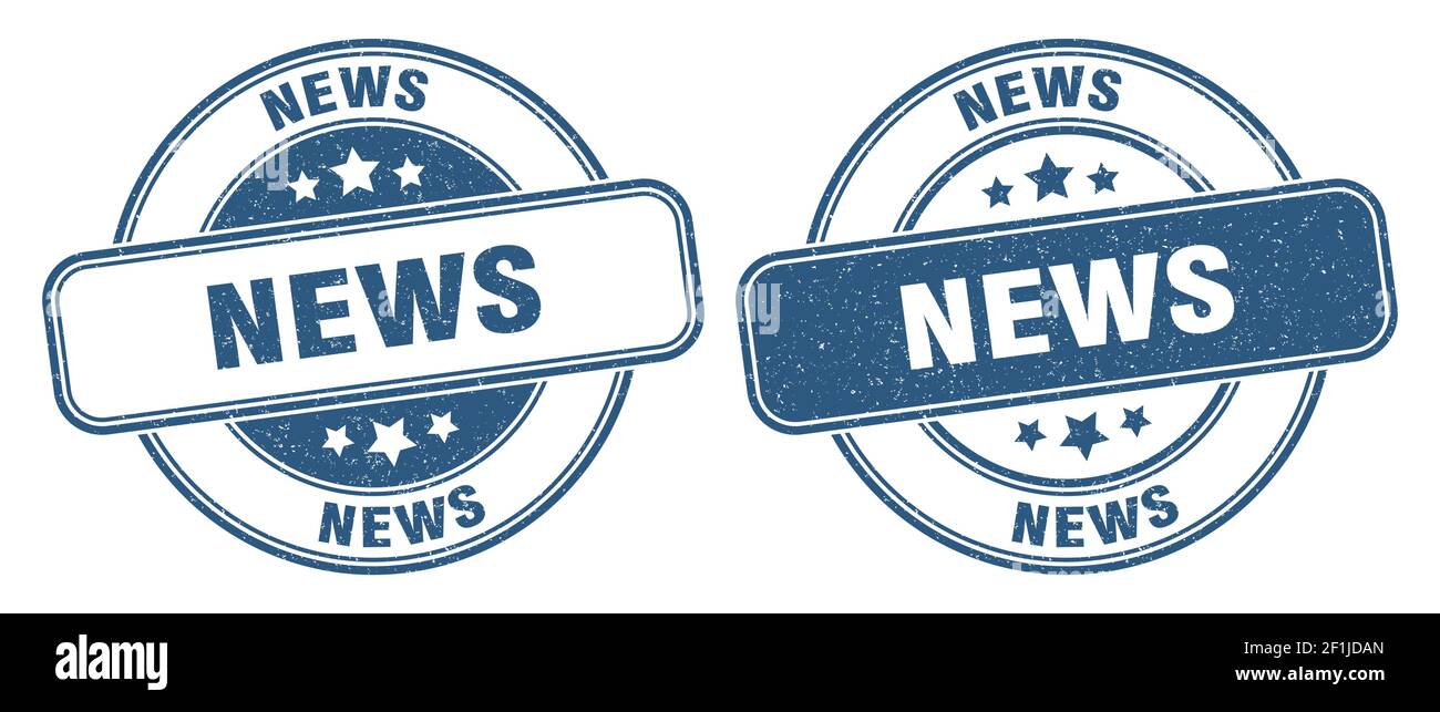 news stamp. news sign. round grunge label Stock Vector Image & Art - Alamy