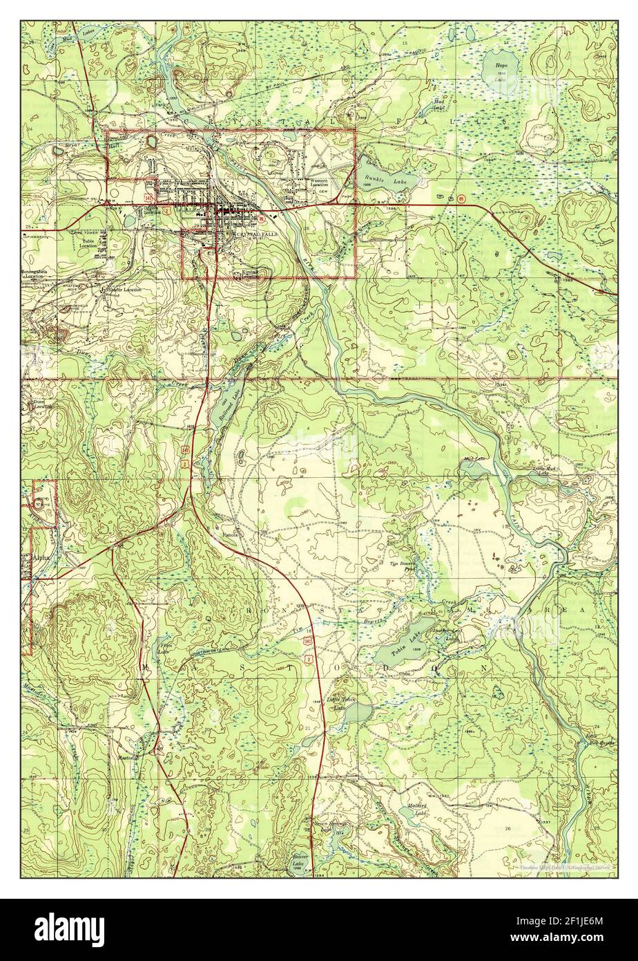 Township of crystal falls hi-res stock photography and images - Alamy