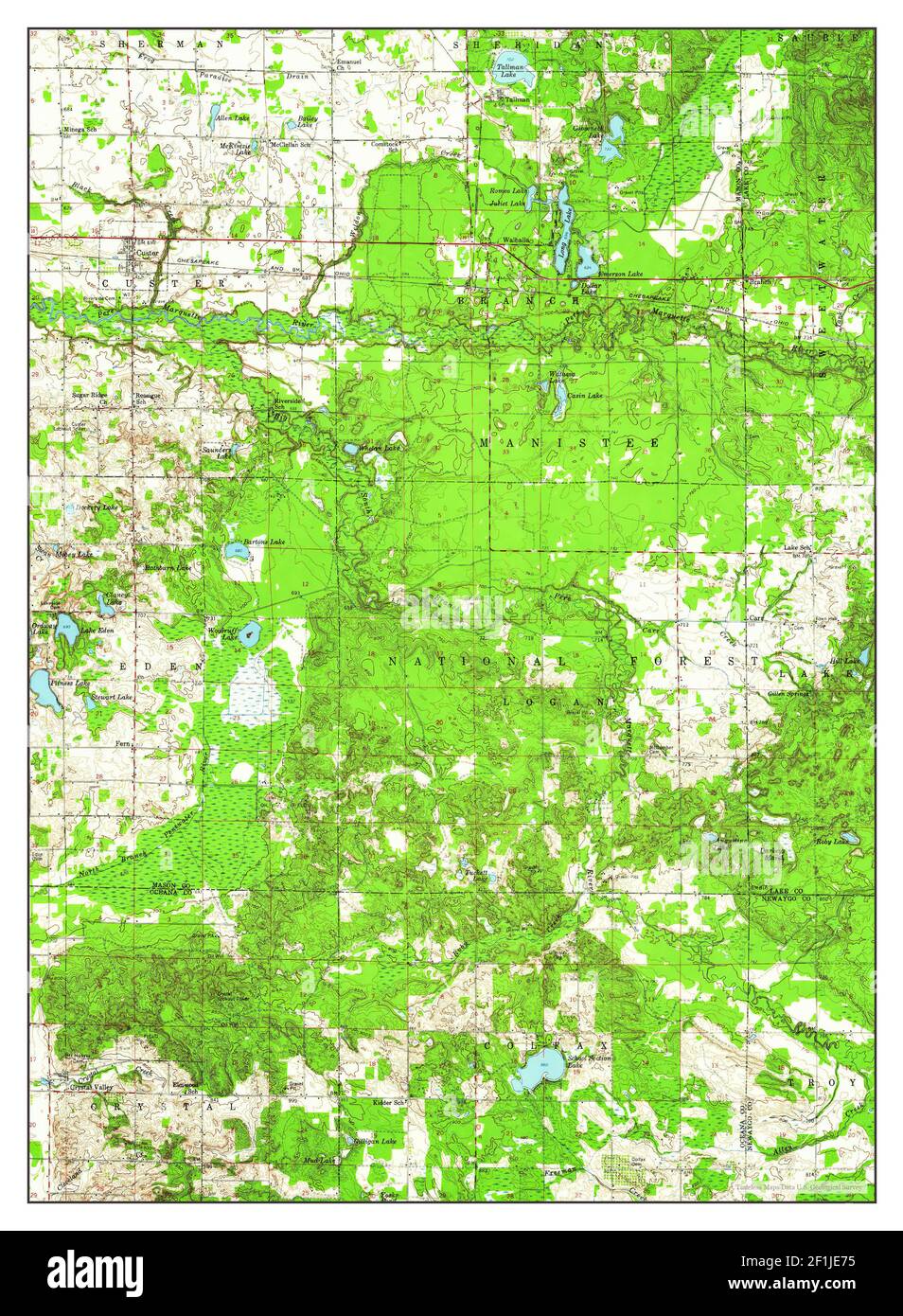 Map of custer hi-res stock photography and images - Alamy