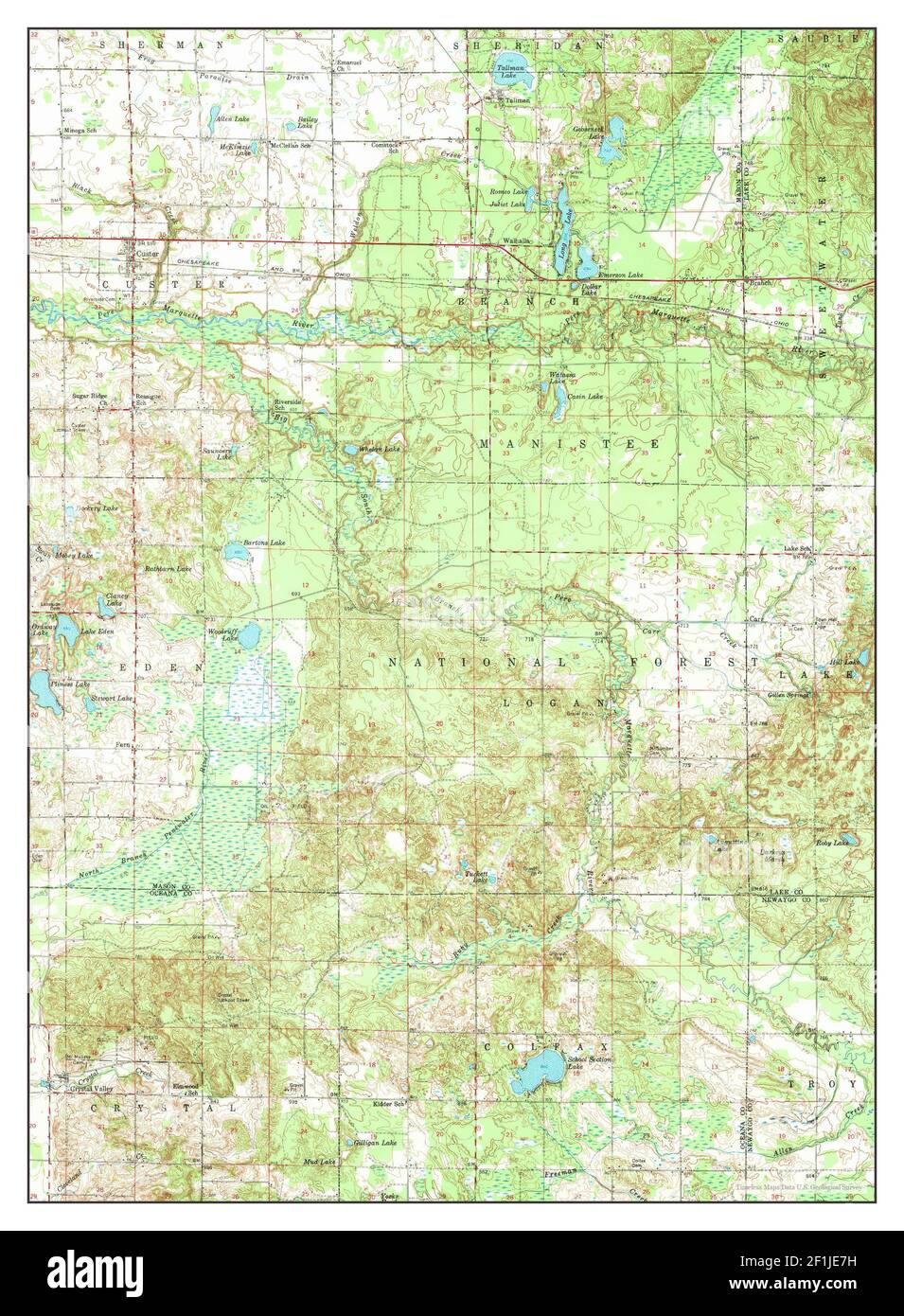 Custer map hi-res stock photography and images - Alamy