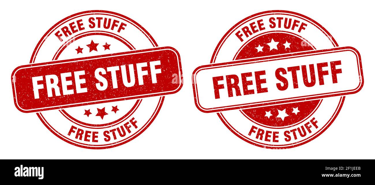 free stuff stamp. free stuff sign. round grunge label Stock Vector ...