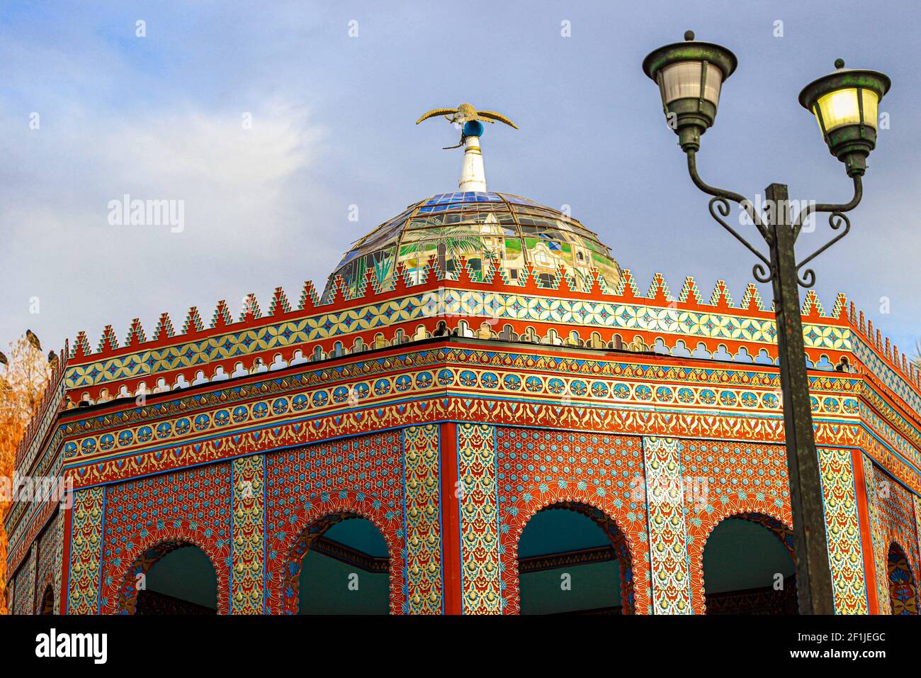 Kiosco Morisco in Arivechi, Sonora, Mexico. Replica of the Moorish ...