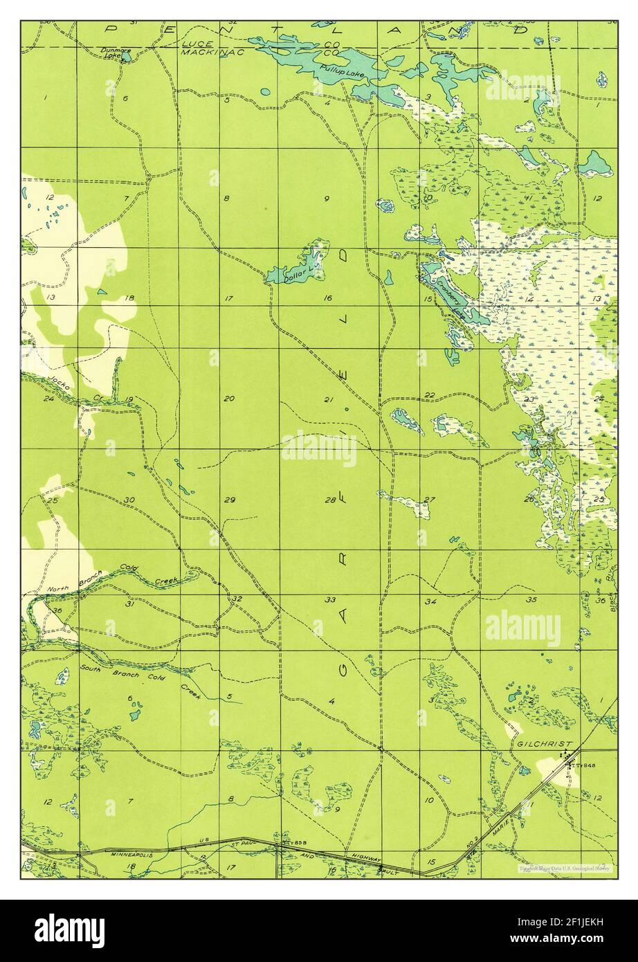 Map of gilchrist Cut Out Stock Images & Pictures - Alamy