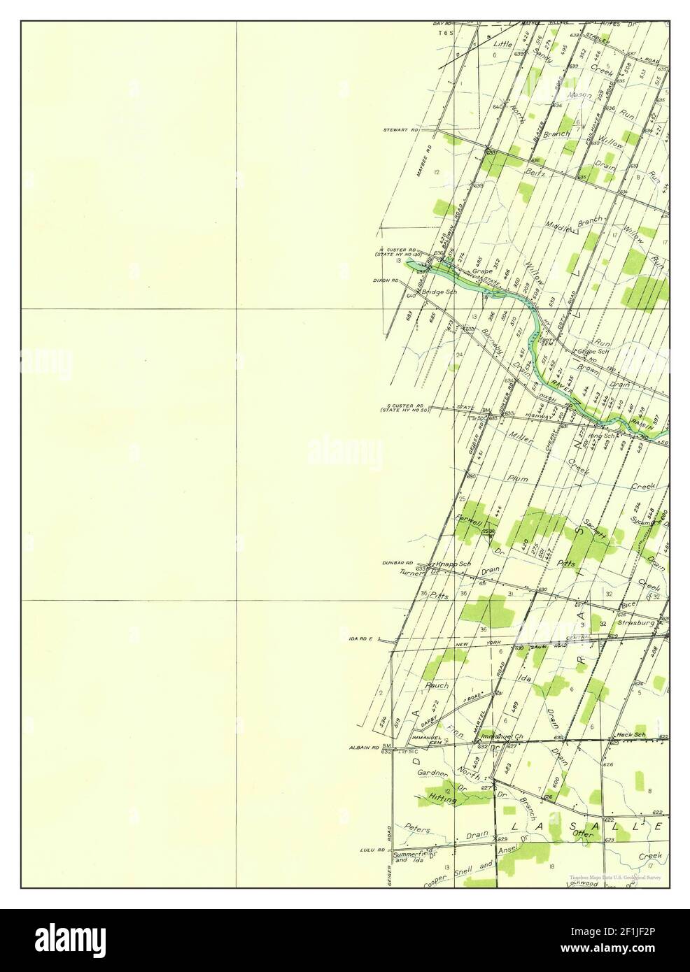 Ida, Michigan, map 1936, 1:31680, United States of America by Timeless ...