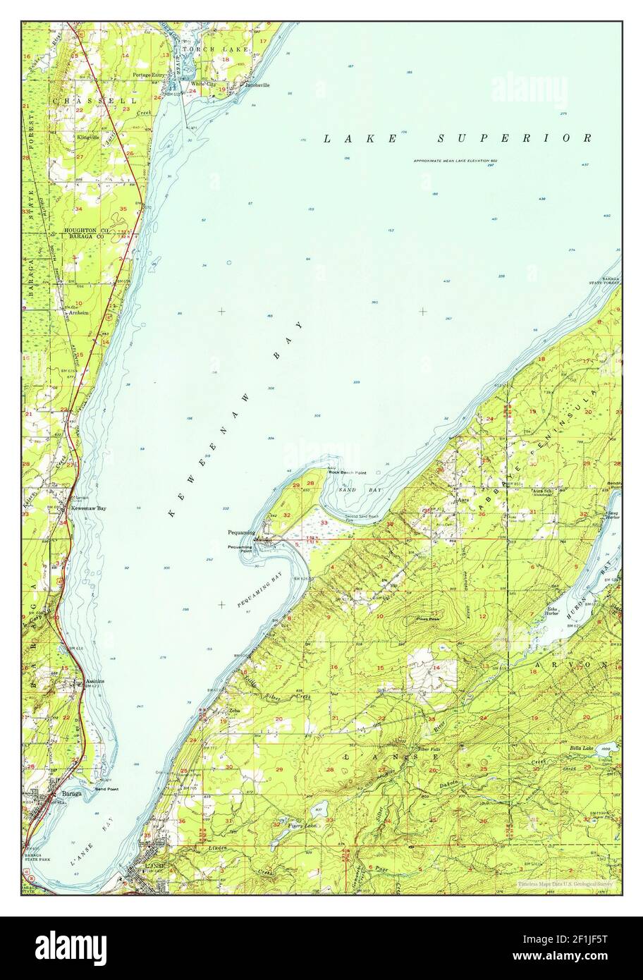Keweenaw bay Cut Out Stock Images & Pictures - Alamy
