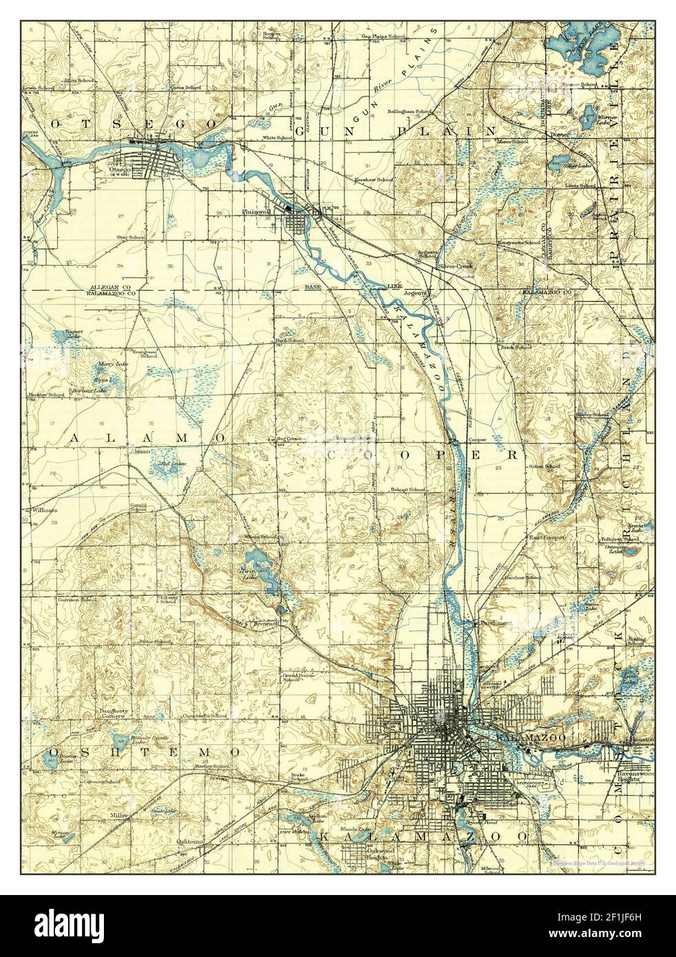 Map of kalamazoo hi-res stock photography and images - Alamy