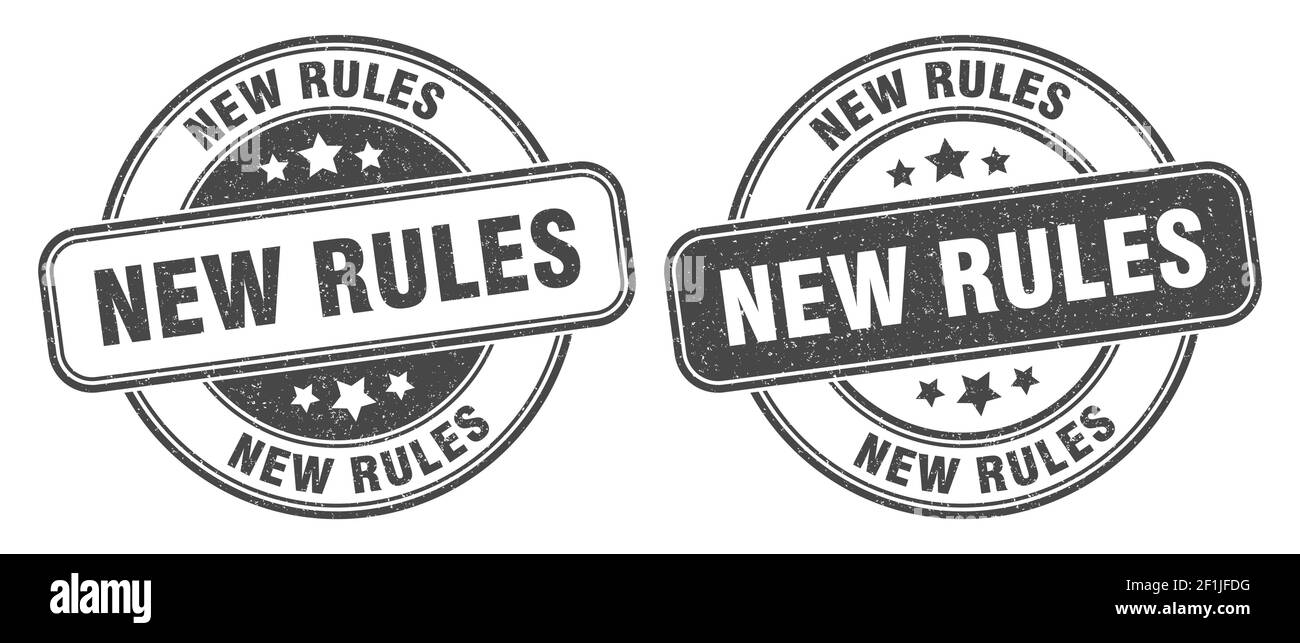 New rules stamp hi-res stock photography and images - Alamy