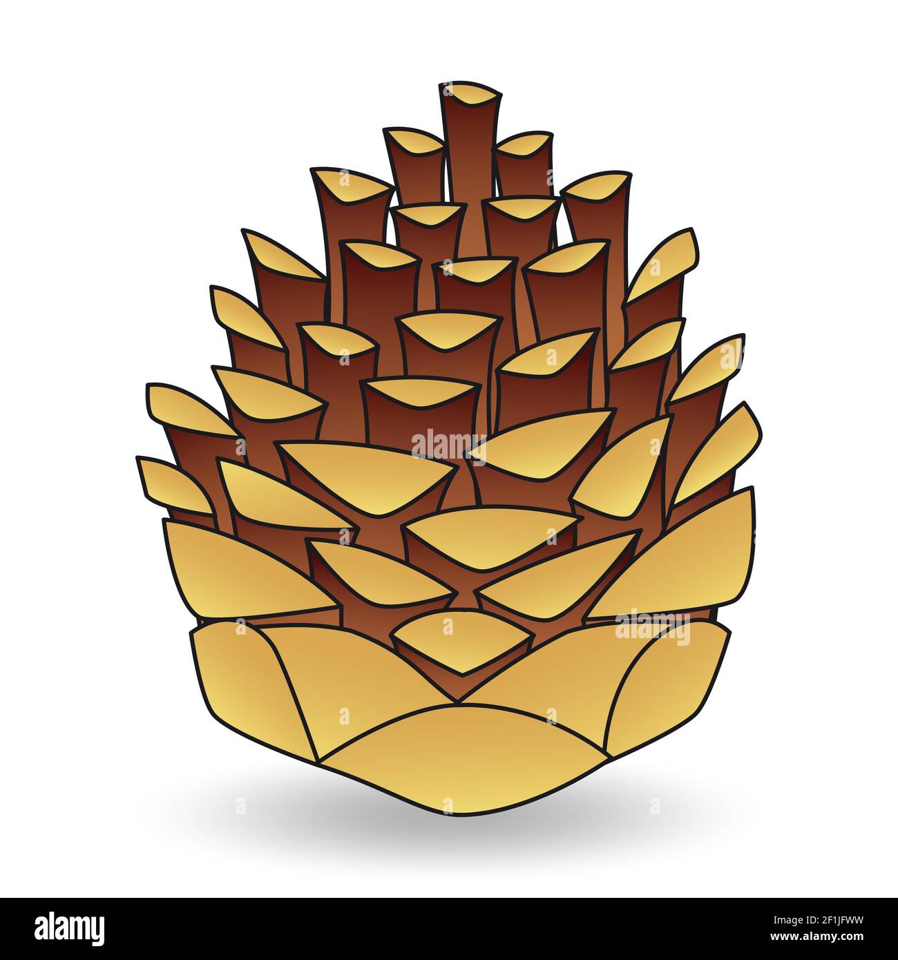 Hand drawn winter forest Cut Out Stock Images & Pictures - Alamy