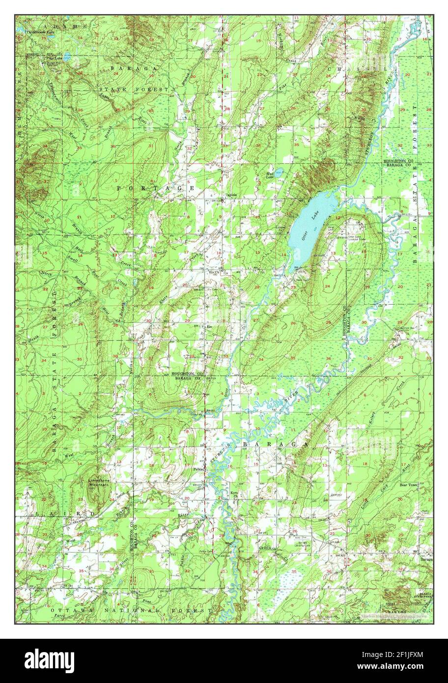 Pelkie, Michigan, map 1954, 1:62500, United States of America by ...