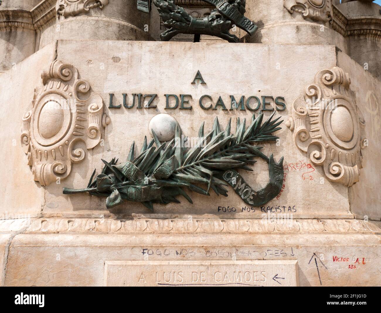 Portuguese statue luis camoes hi-res stock photography and images - Alamy