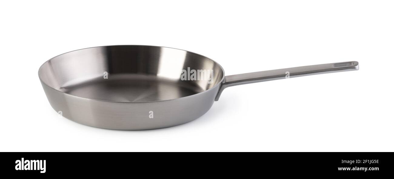 Steel frying pan Stock Photo - Alamy