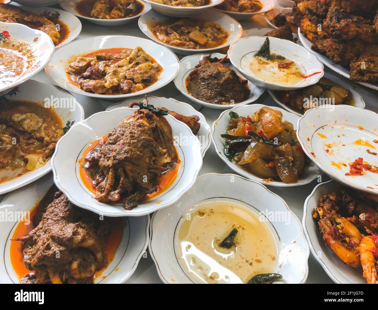 Variation dish of Nasi Padang or Padang rice curry one of the most ...