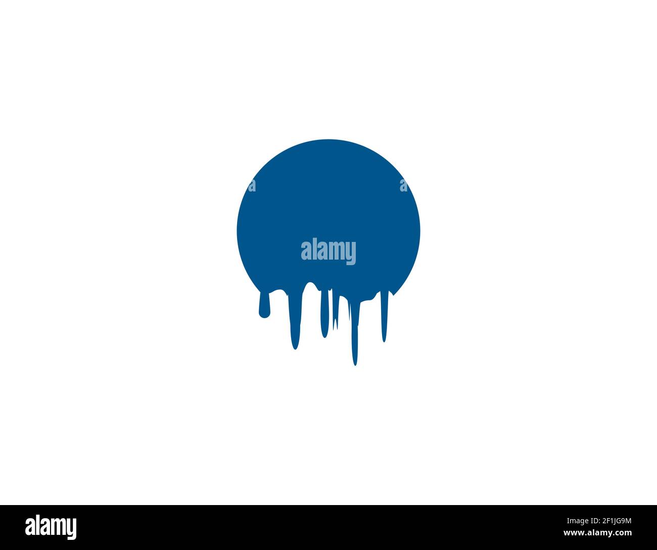 Vector illustration. Dripping circle drops Stock Vector Image & Art - Alamy