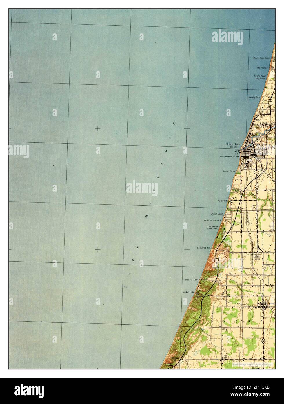 South haven michigan map Cut Out Stock Images & Pictures - Alamy