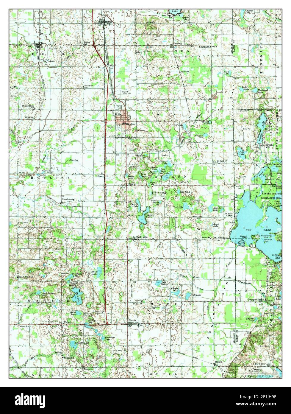 Map of wayland hi-res stock photography and images - Alamy