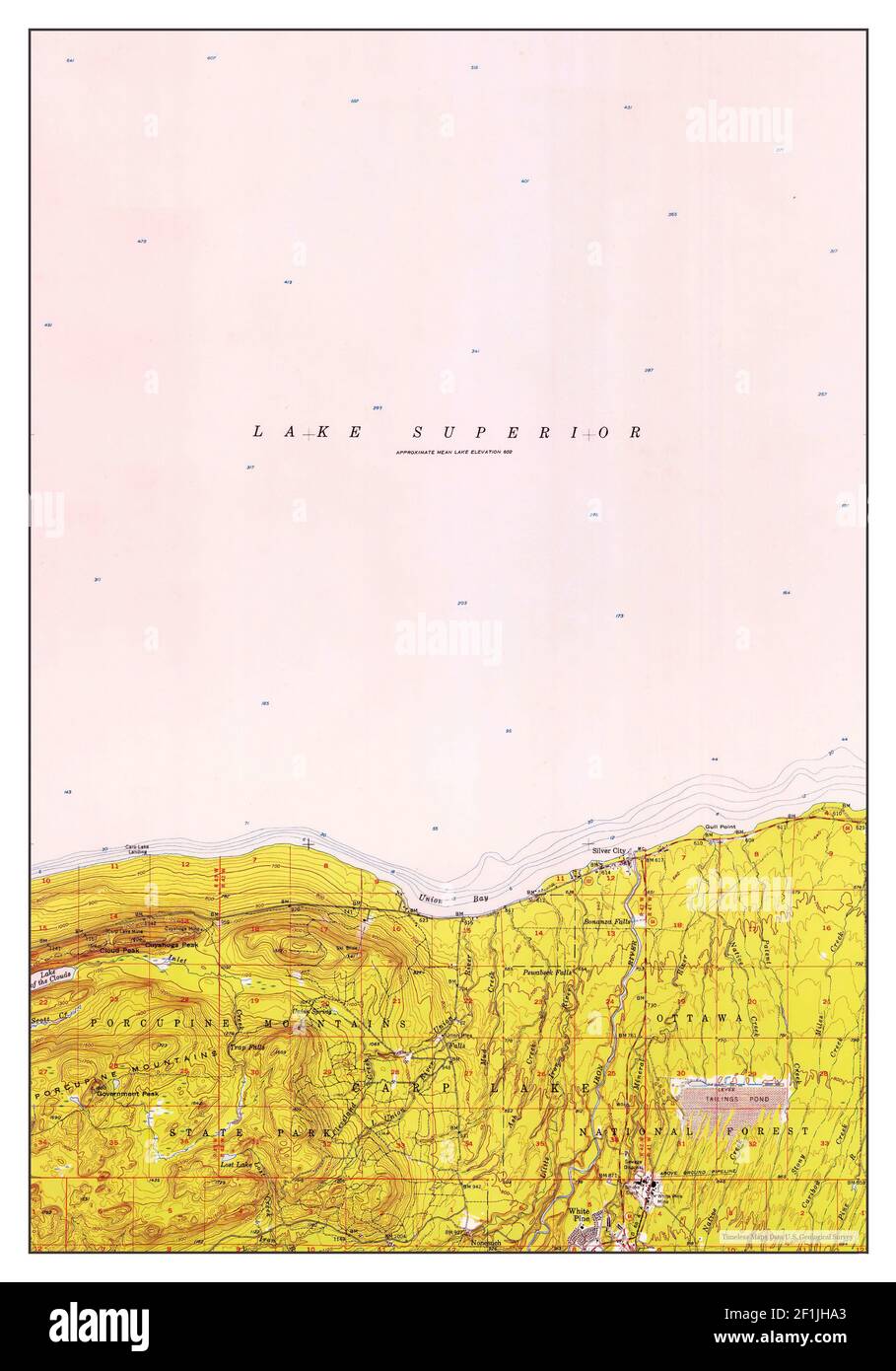 White Pine, Michigan, map 1956, 1:62500, United States of America by ...
