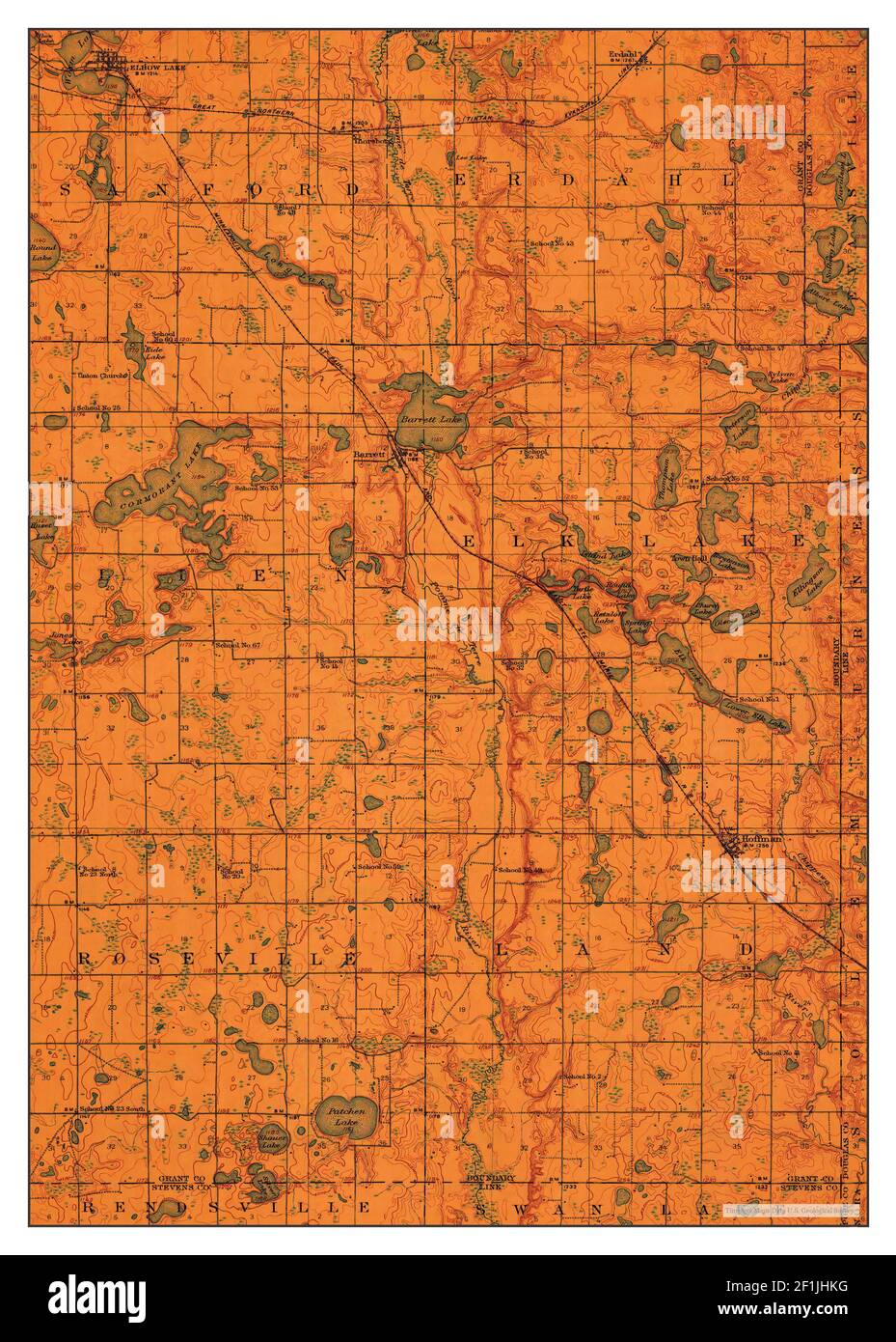 Barrett, Minnesota, map 1911, 1:62500, United States of America by ...