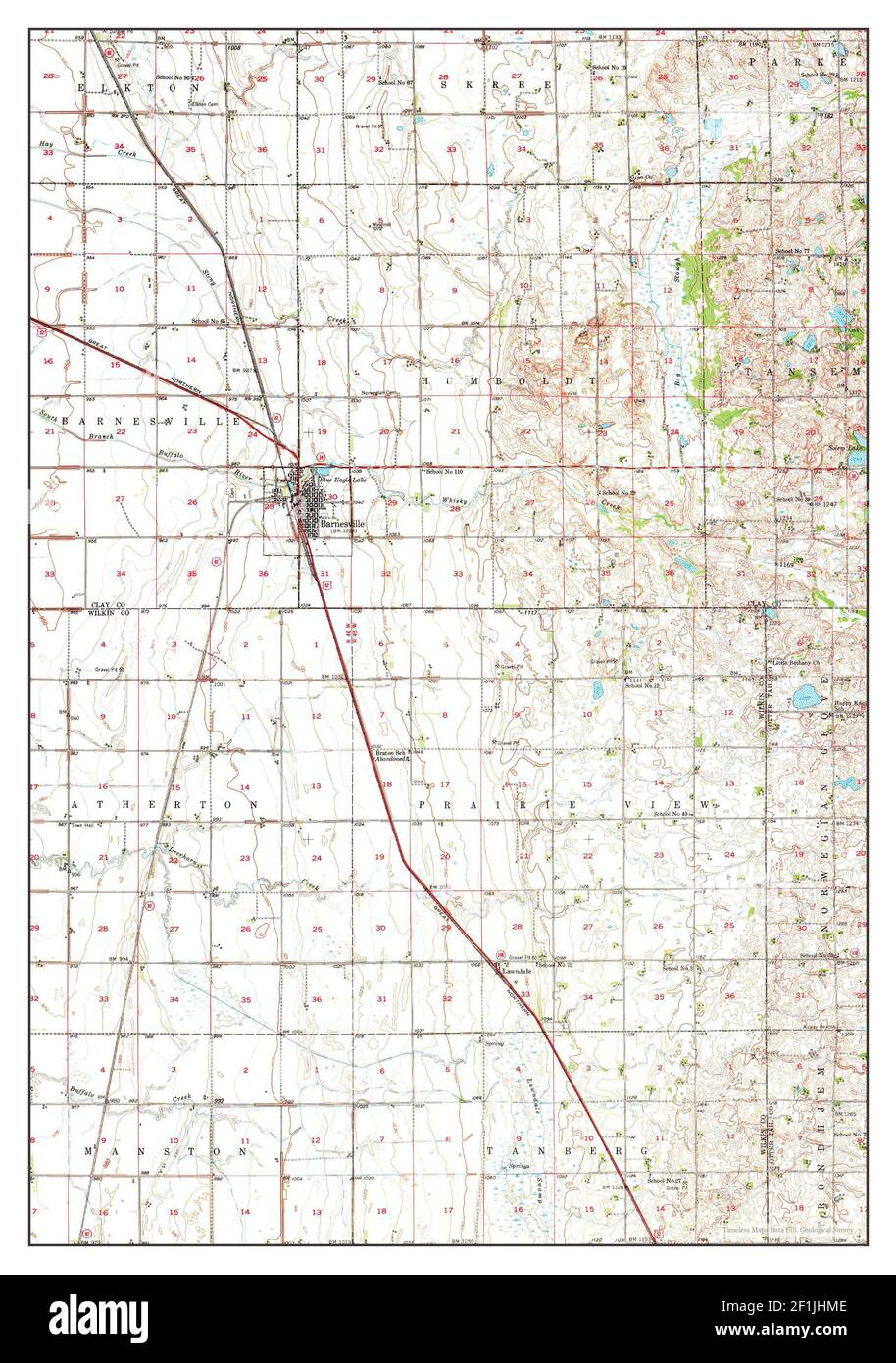 Map of barnesville Cut Out Stock Images & Pictures - Alamy