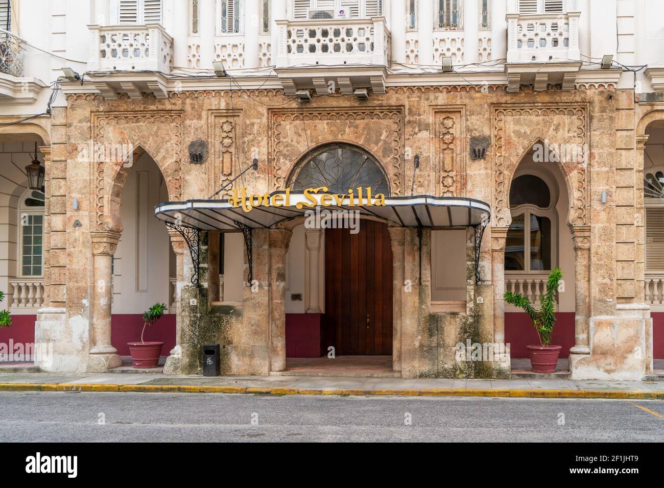 Havana Cuba. November 25, 2020: Exterior view of the facade of the ...