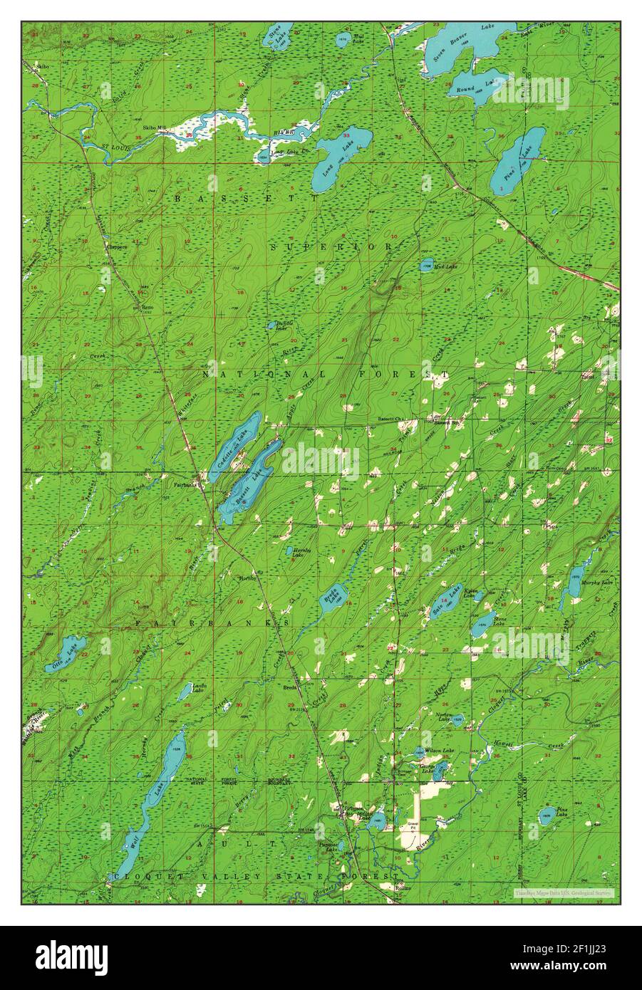 Brimson, Minnesota, map 1957, 1:62500, United States of America by ...
