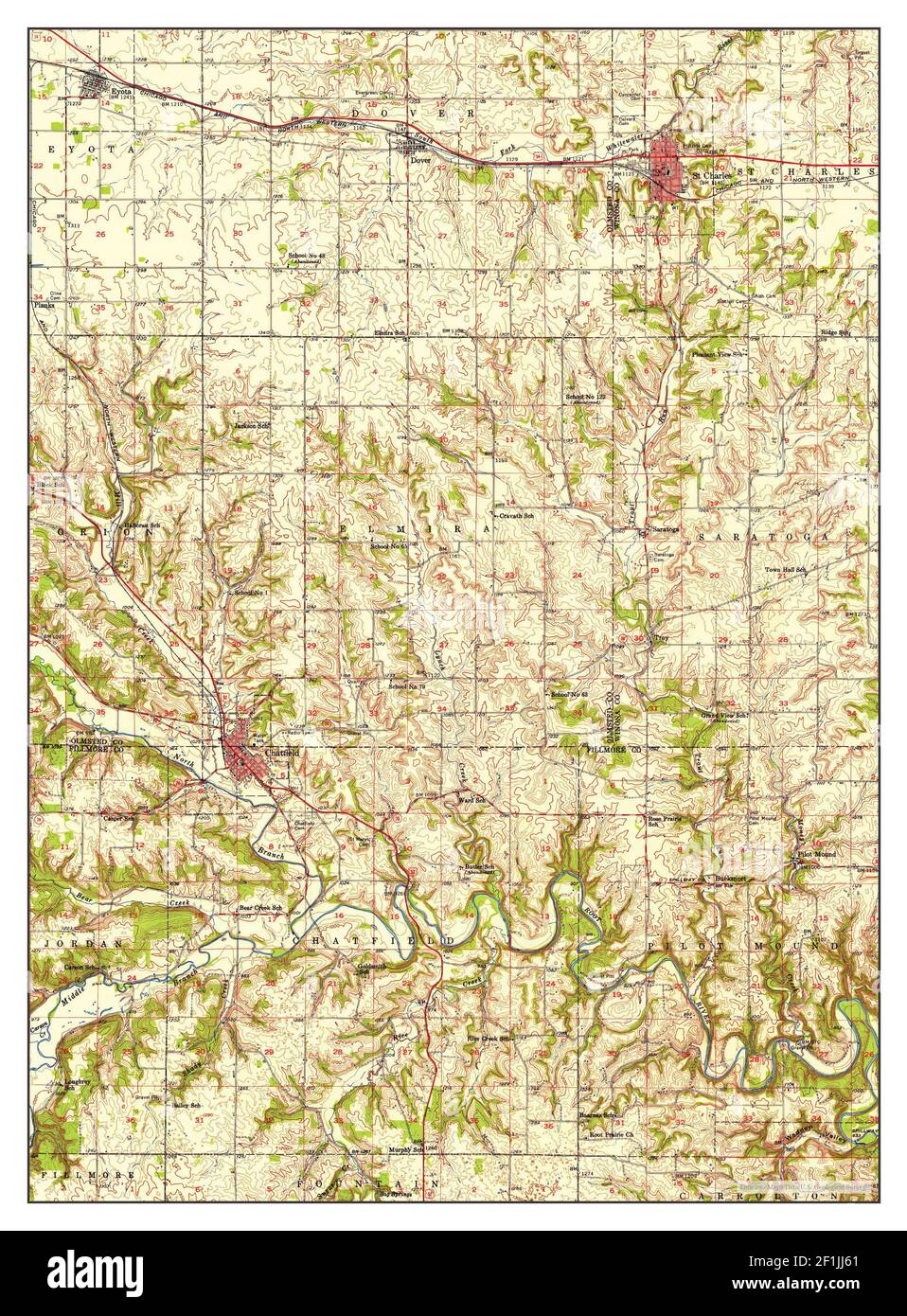 Map of chatfield hi-res stock photography and images - Alamy