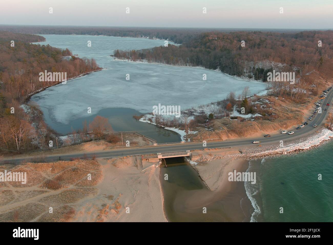 Whitehall,Mi Beyond The waters edge Stock Photo - Alamy
